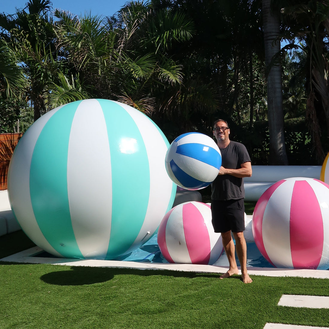Oversized Customizable Big Beach Balls - choose color & size