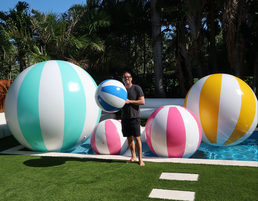 Oversized Customizable Big Beach Balls - choose color & size