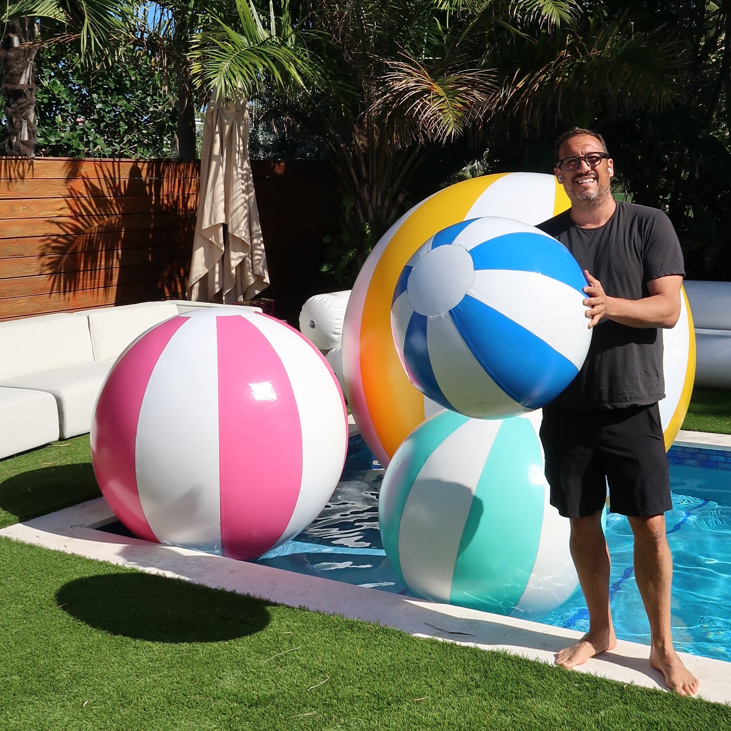 Oversized Customizable Big Beach Balls - choose color & size